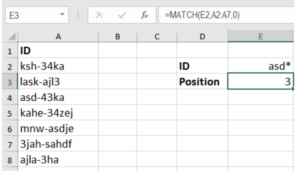 How to Use MATCH Function in Excel | Excelchat