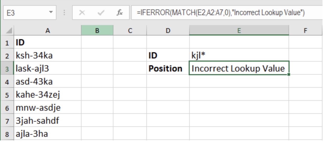 How to Use MATCH Function in Excel | Excelchat