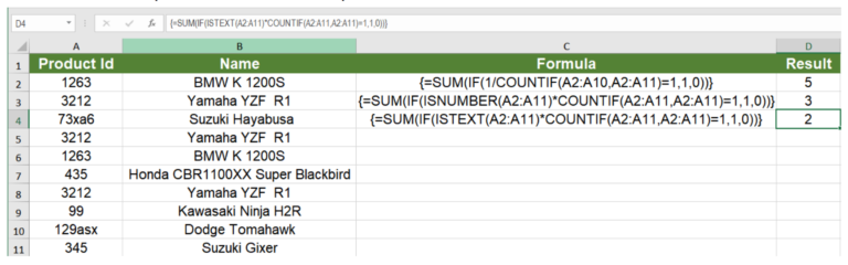 How to Count Unique and Distinct Values in Excel | Excelchat