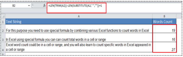 How to Count Words in Excel | Excelchat