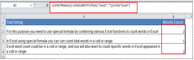 How to Count Words in Excel | Excelchat