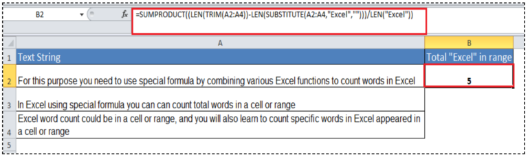 How to Count Words in Excel | Excelchat