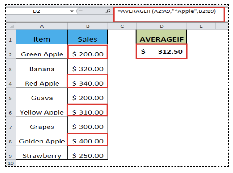How to Use AVERAGEIF | Excelchat