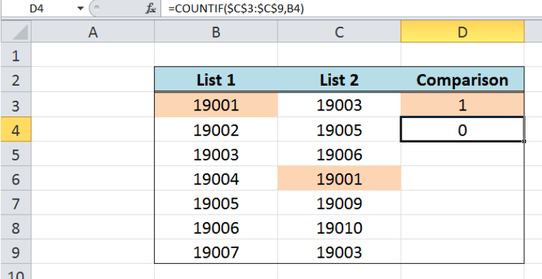 How to Compare Two Columns in Google Sheets and Excel | Excelchat