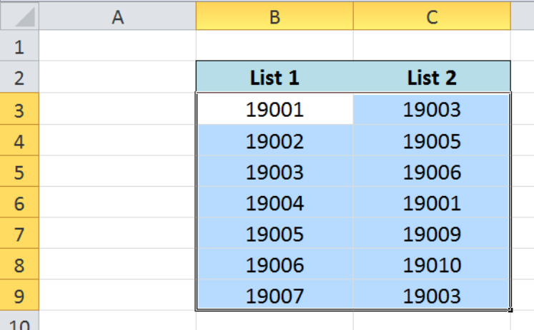 How to Compare Two Columns in Google Sheets and Excel | Excelchat