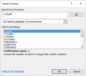 Excel formula: Count cells that contain numbers