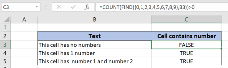 Excel formula: Cell contains number - Excelchat