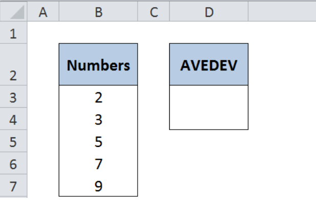 How To Use The Excel Avedev Function