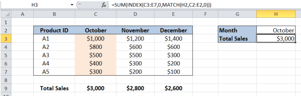 How to lookup and retrieve an entire column in Excel