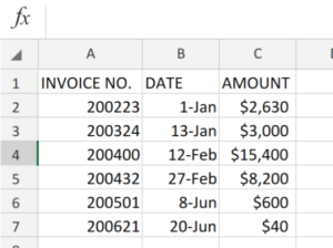 Excel formula: First column number in range - Excelchat