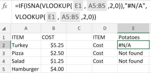 Excel Formula: How to use the Excel ISNA function - Excelchat