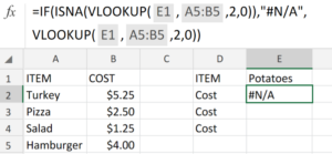 Excel Formula: How to use the Excel ISNA function - Excelchat