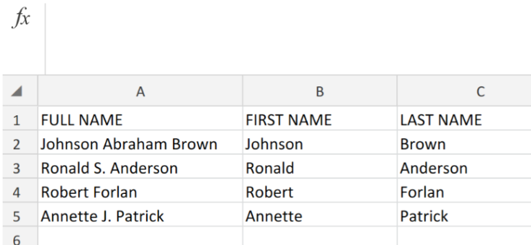 Excel Formula Get Middle Name From Full Name