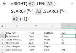 Excel formula: Split text string at specific character