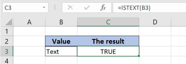 How To Use The Excel Istext Function To Test For A Text Value