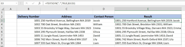 How to use the Excel TEXTJOIN function - Excelchat