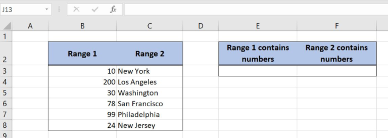 Excel formula: Range contains numbers