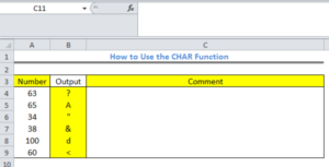 How to use the Excel CHAR function - Excelchat