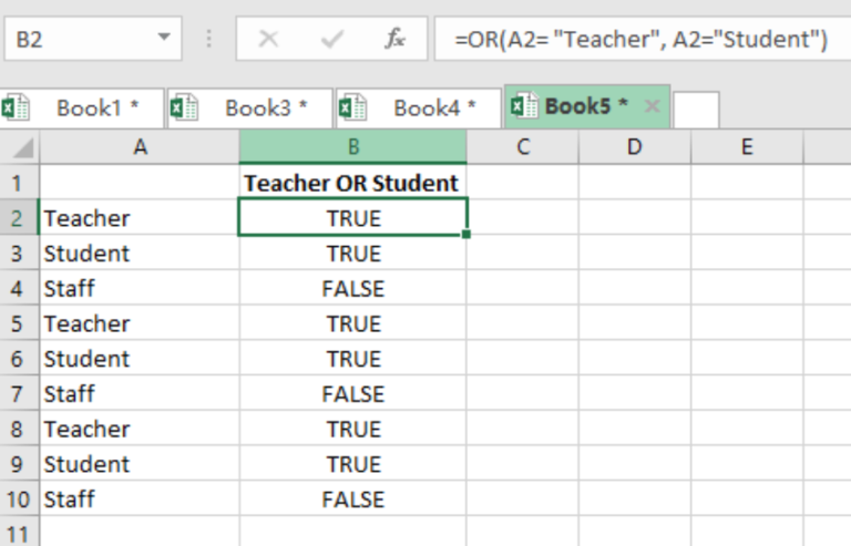 Excel Formula: How to use the Excel OR function - Excelchat