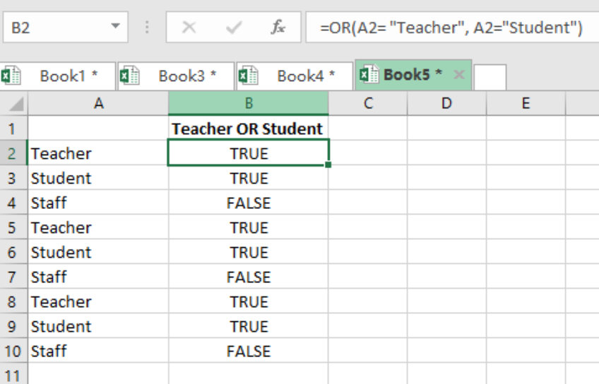 Excel Formula: How to use the Excel OR function - Excelchat