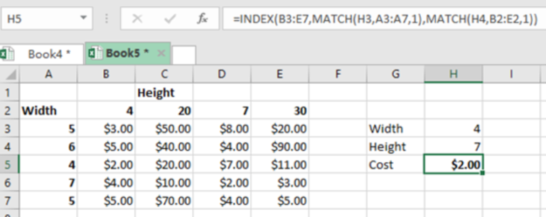 Excel formula: Two-way lookup with INDEX and MATCH - Excelchat