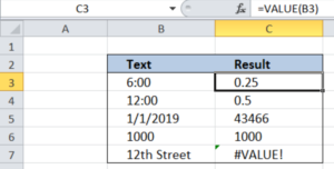 How to use the Excel VALUE function