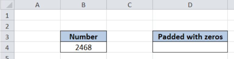 Excel formula: Pad a number with zeros - Excelchat