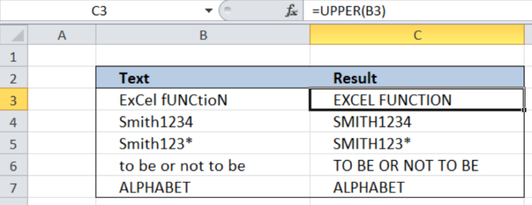 How to use the Excel UPPER function - Excelchat
