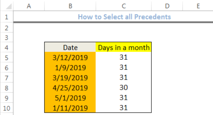 Excel Shortcut: Select all precedents - Excelchat