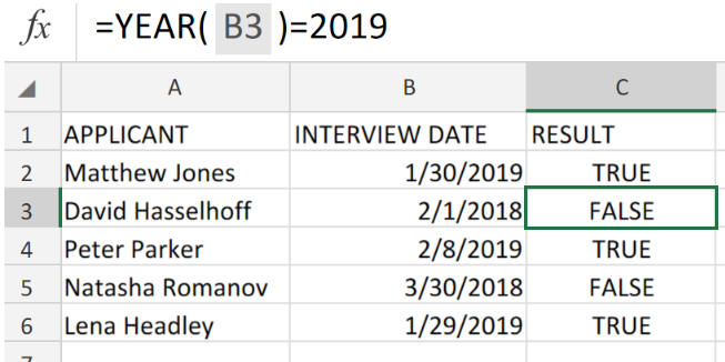Excel Data Validation Using the YEAR Function - Excelchat