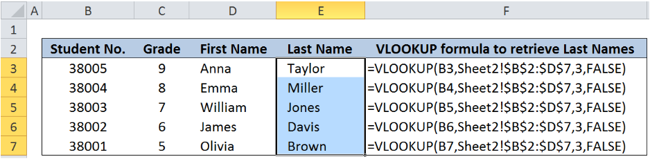 Excel formula: VLOOKUP from Another Sheet - Excelchat