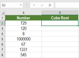 Excel formula: Cube root of number - Excelchat