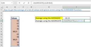 Excel formula: Average and ignore errors - Excelchat