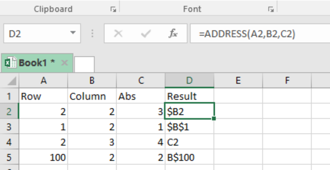 Excel Formula How To Use The Excel Address Function Excelchat