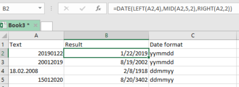 Excel formula: Convert text to date - Excelchat