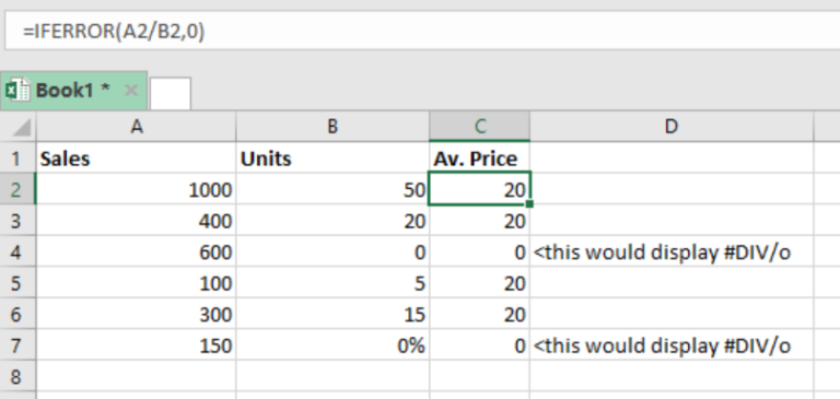 Excel Formula: How to use the Excel IFERROR function - Excelchat