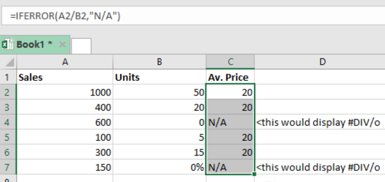 Excel Formula How To Use The Excel Iferror Function Excelchat