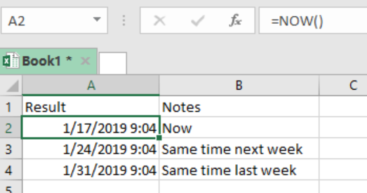 Excel Formula: How to use the Excel NOW function - Excelchat