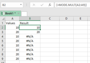 How to use the Excel MODE.MULT function - Excelchat