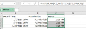 Excel formula: Extract time from a date and time - Excelchat