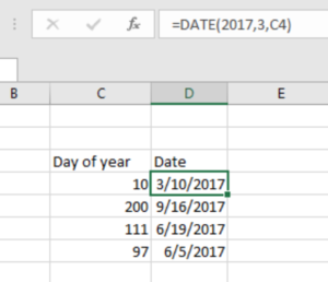 Excel formula: Get date from day number - Excelchat