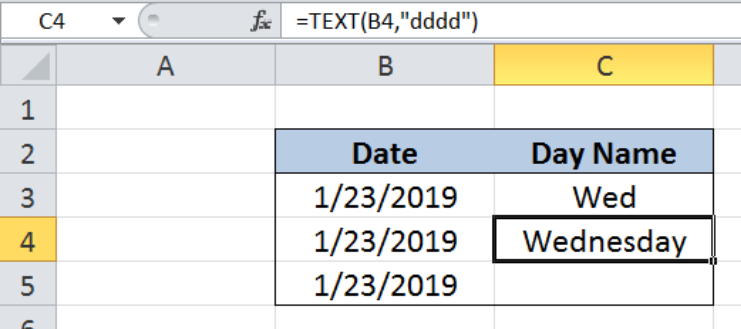 Excel formula: Get day name from date - Excelchat