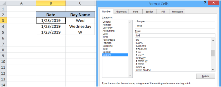 Excel formula: Get day name from date - Excelchat
