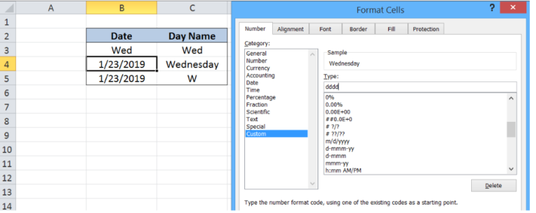 Excel formula: Get day name from date - Excelchat
