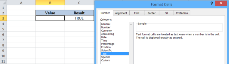 Excel ISNONTEXT function