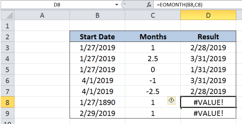 How to use the Excel EOMONTH function