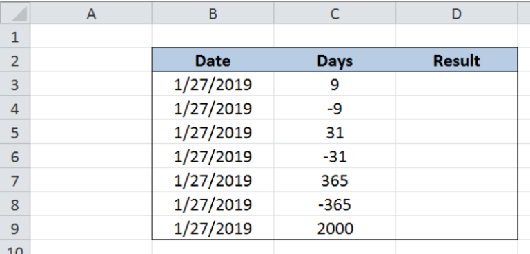 Excel formula: Add days to date