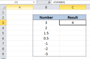 Excel Formula: How to use the Excel EVEN function - Excelchat
