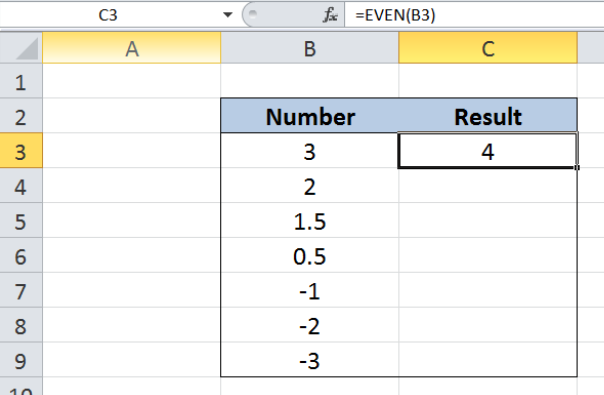 Excel Formula How To Use The Excel Even Function Excelchat