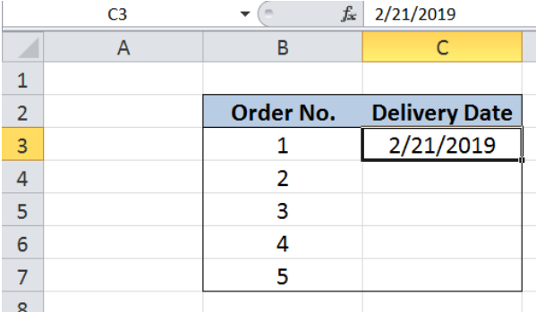 Excel formula: Data validation date in next 30 days